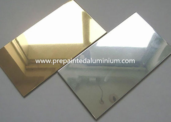 1500mm Width Mirror Finish Aluminium Sheet , Specular Finish Highly ...
